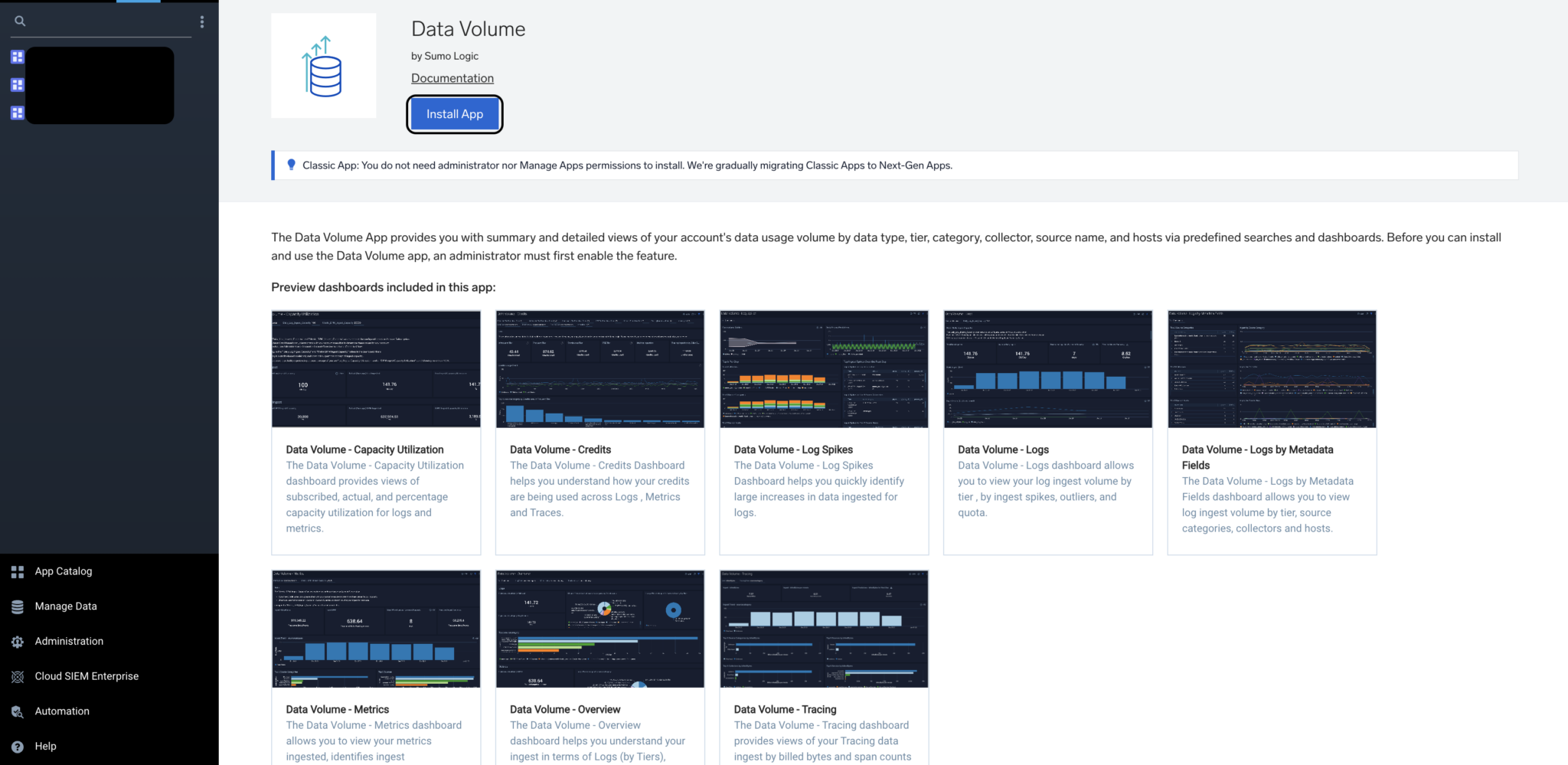 I tried the different ways to check credit status inside Sumo Logic Account | DevelopersIO