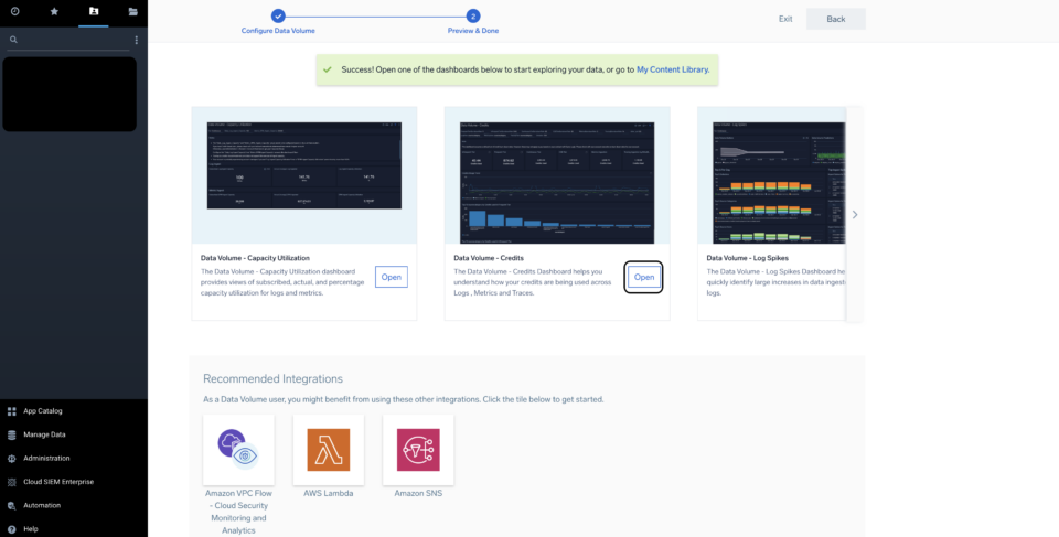 I tried the different ways to check credit status inside Sumo Logic ...
