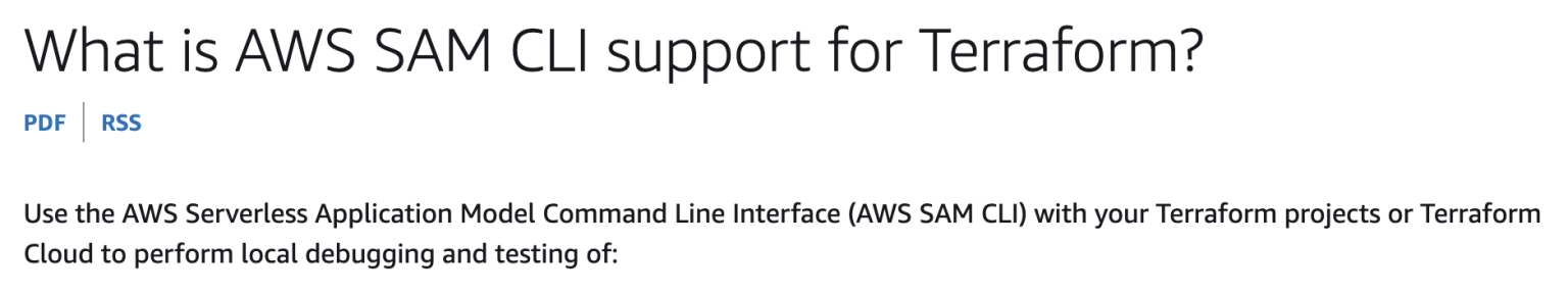 [アップデート]AWS SAM CLIのTerraform統合機能が正式リリース(GA)となりました | DevelopersIO