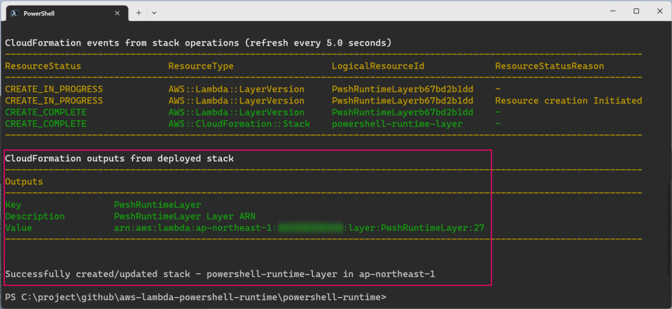 カスタムランタイムでpowershell Lambdaを試してみた Developersio