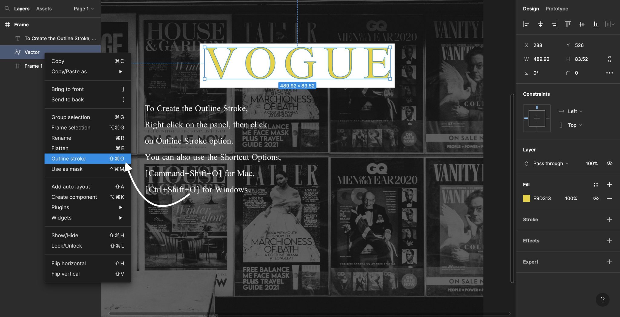 Vectorising Text in Figma. | DevelopersIO