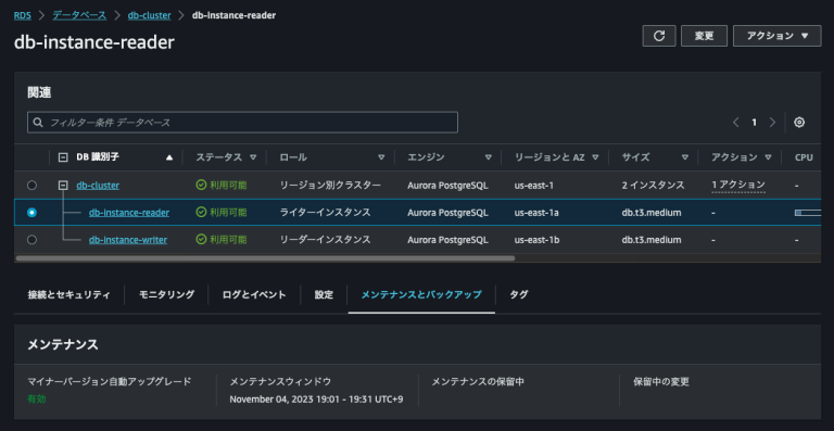 Aurora DBクラスター内のDBインスタンス間でメンテナンスウィンドウが重複しないように設定してみた | DevelopersIO