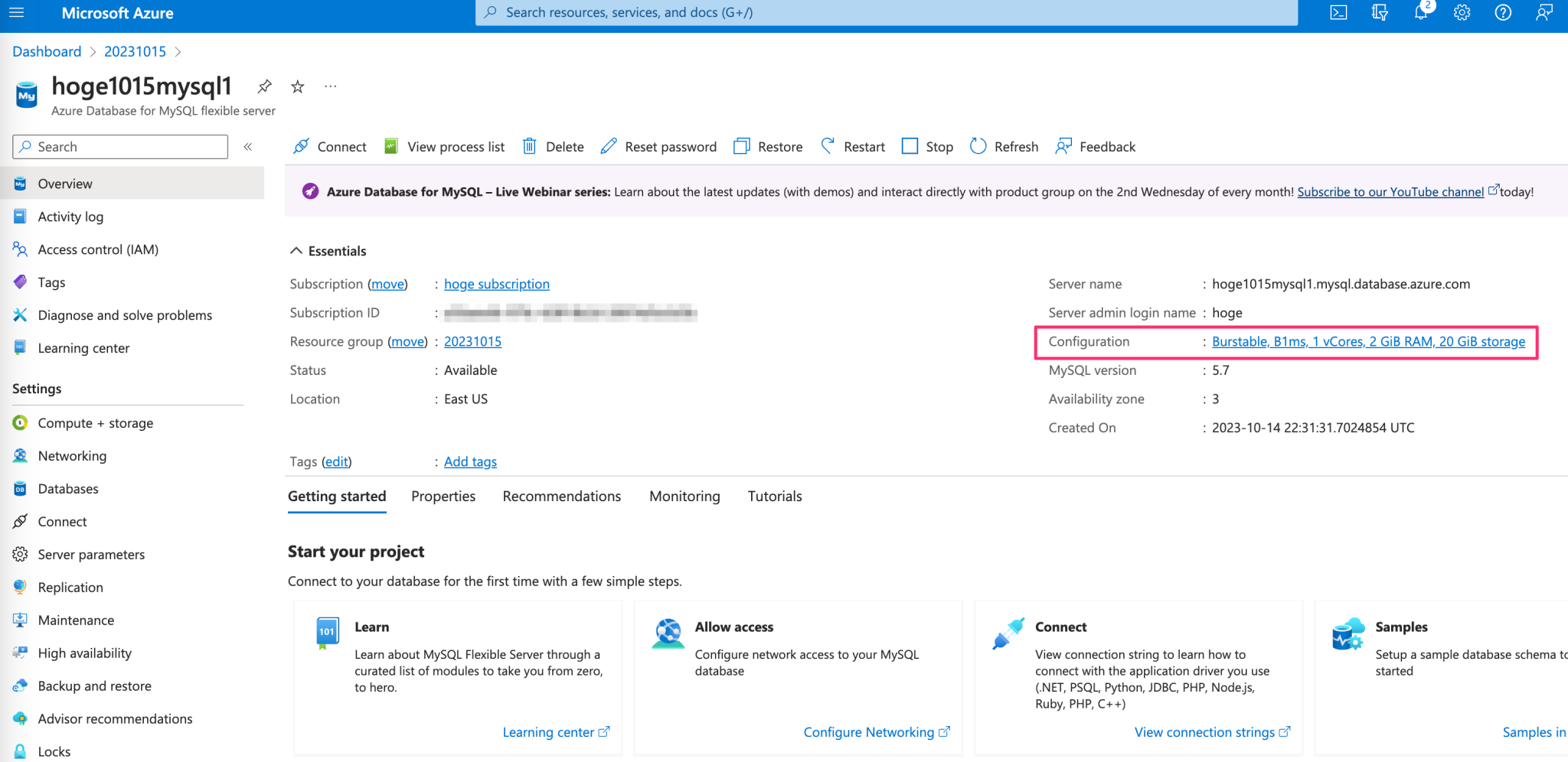 Azure Database for MySQL Flexible Server で 5.7 から 8.0 へのインプレースアップグレードを ...
