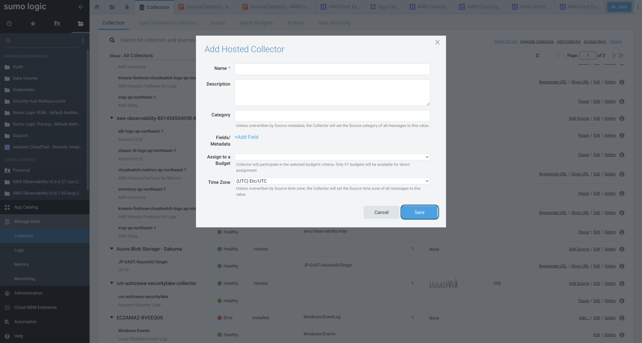 Sending AWS Cost Explorer Logs to Sumo Logic | DevelopersIO