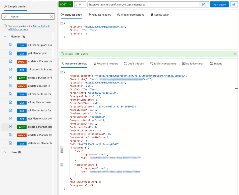 Microsoft Planner のタスクを Microsoft Graph を使って操作してみた | DevelopersIO