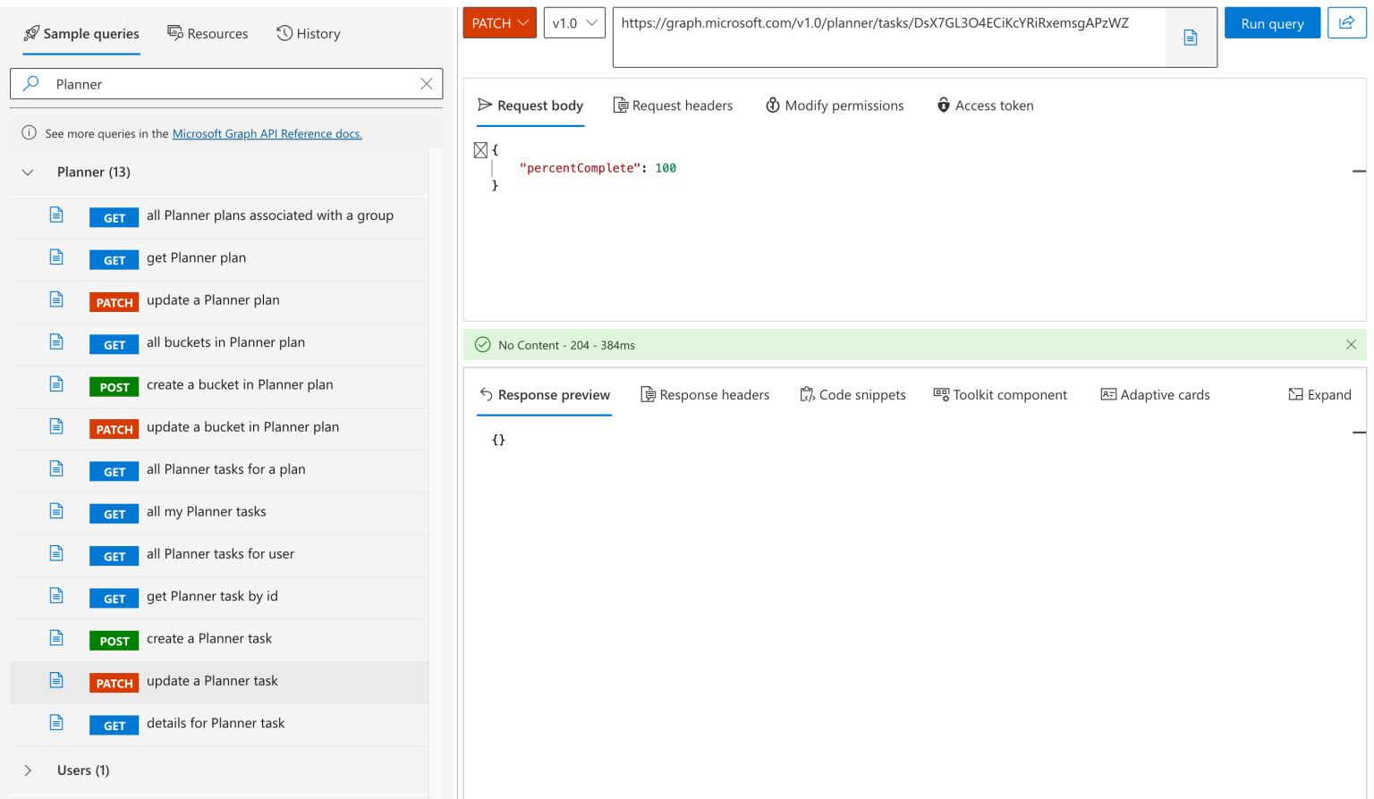 Microsoft Planner のタスクを Microsoft Graph を使って操作してみた | DevelopersIO
