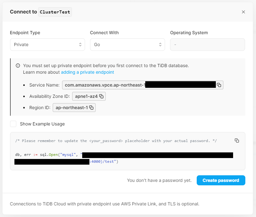 ECS(Fargate)からTiDB Cloud(Serverless)にPrivateLink経由で接続してみた | DevelopersIO