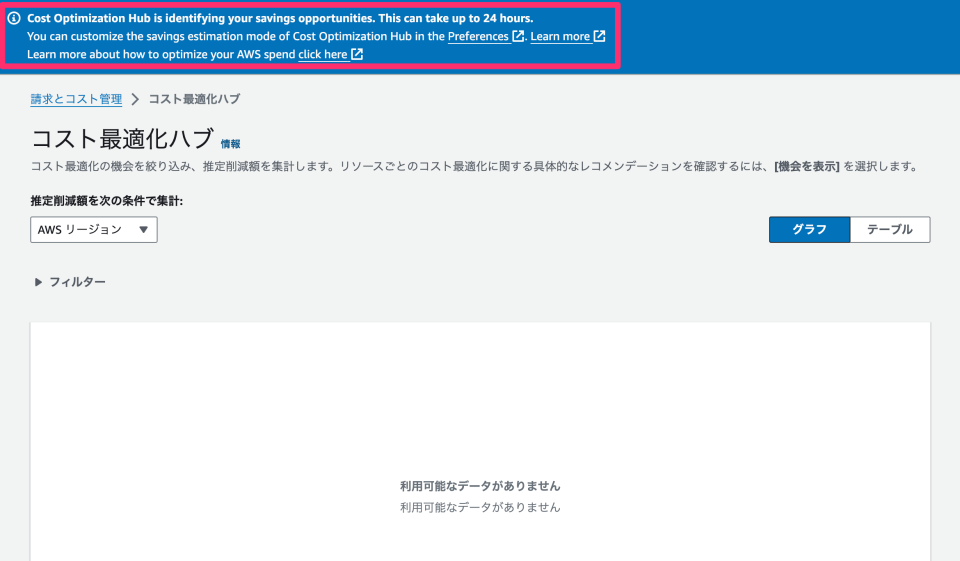 [アップデート]AWSアカウントやリージョンをまたがってコスト最適化に関する情報を集約するCost Optimization Hubが発表され ...
