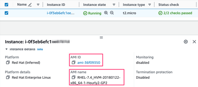 マネジメントコンソールの AMI 選択画面から確認できない古いバージョンの RHEL AMI から EC2 インスタンスを起動する方法 | DevelopersIO