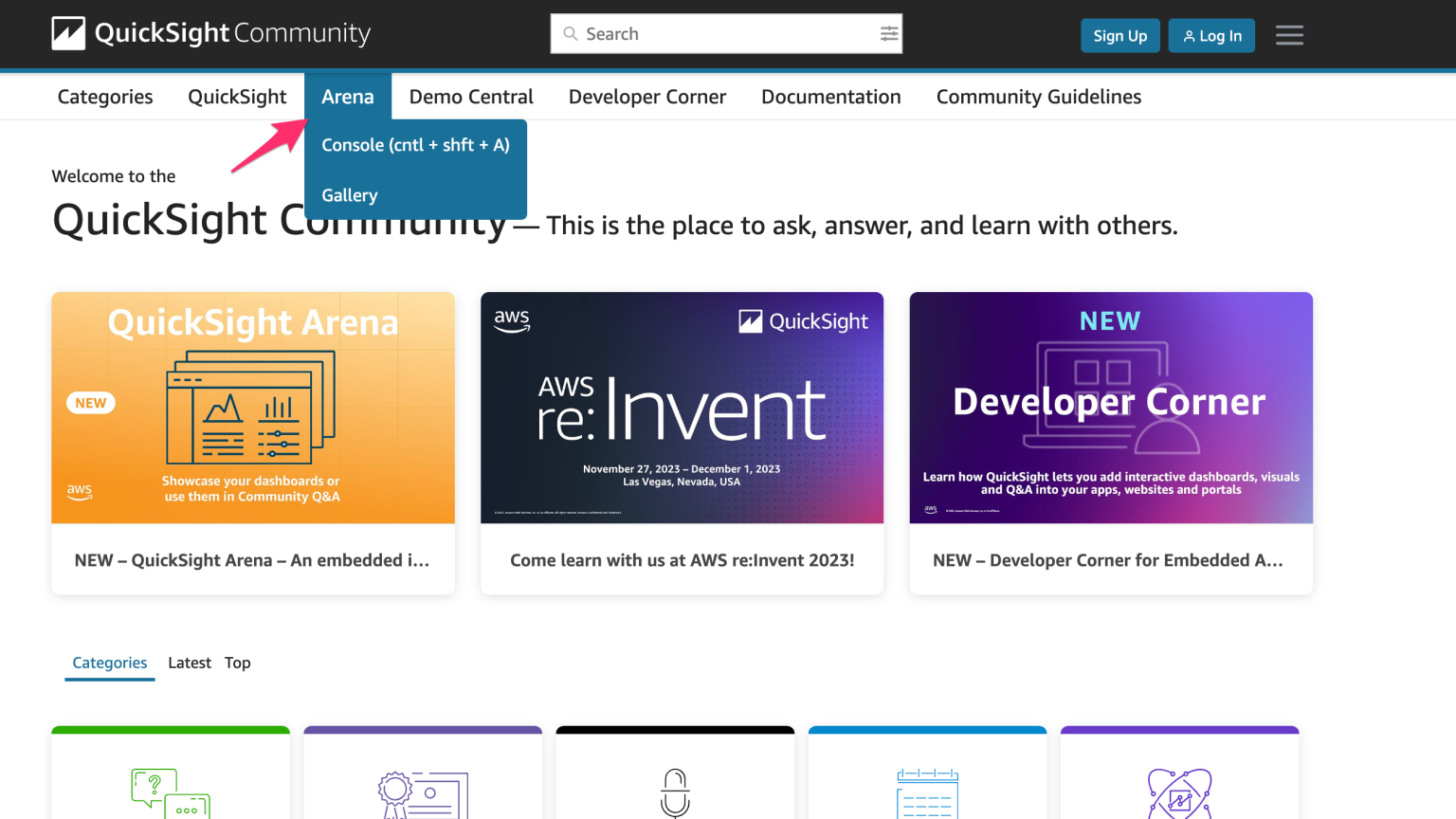 QuickSight Community にサンプル分析/ダッシュボードをシェアするための「QuickSight Arena」が登場しました | DevelopersIO