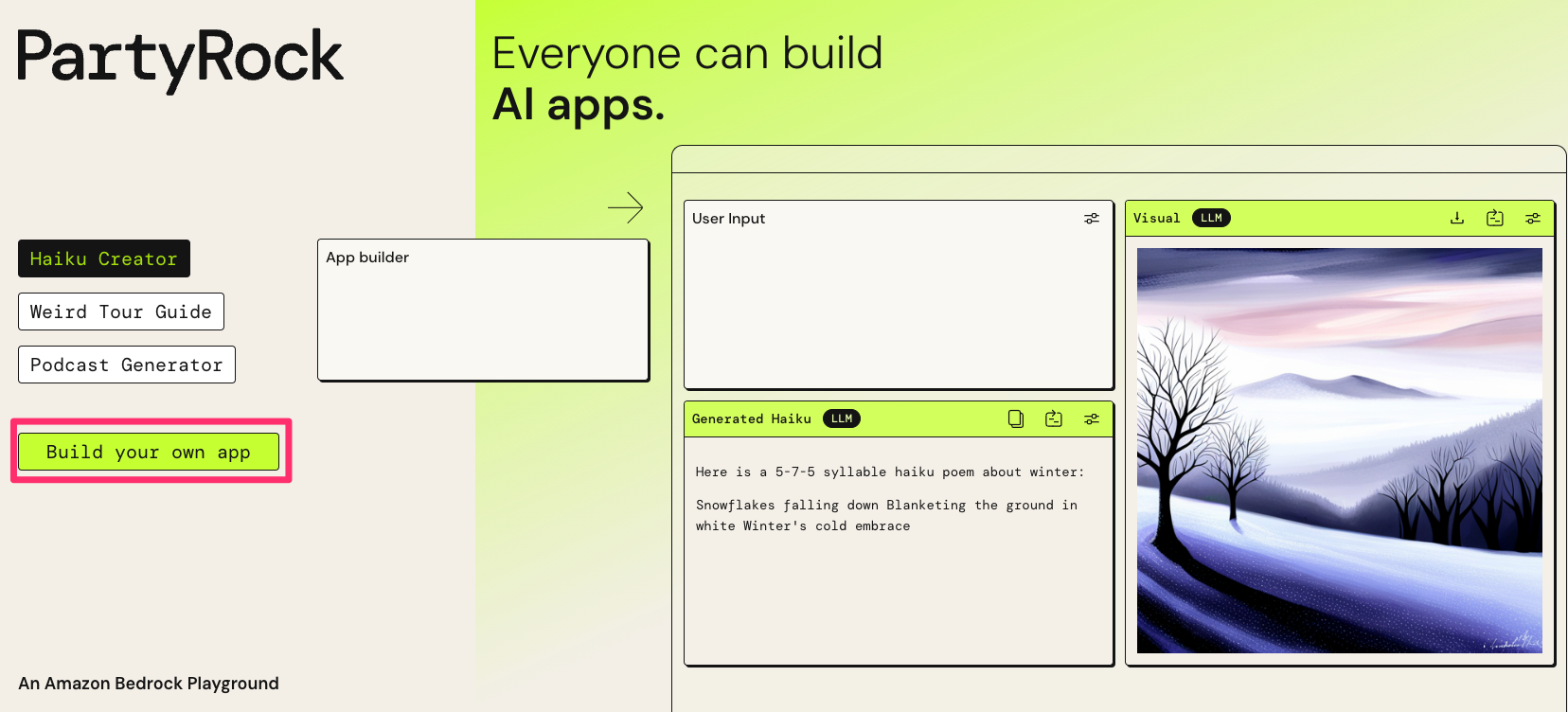 【期間限定・無料】Amazon Bedrock から誕生した PartyRock で生成 AI アプリを作って、遊んでみた ...