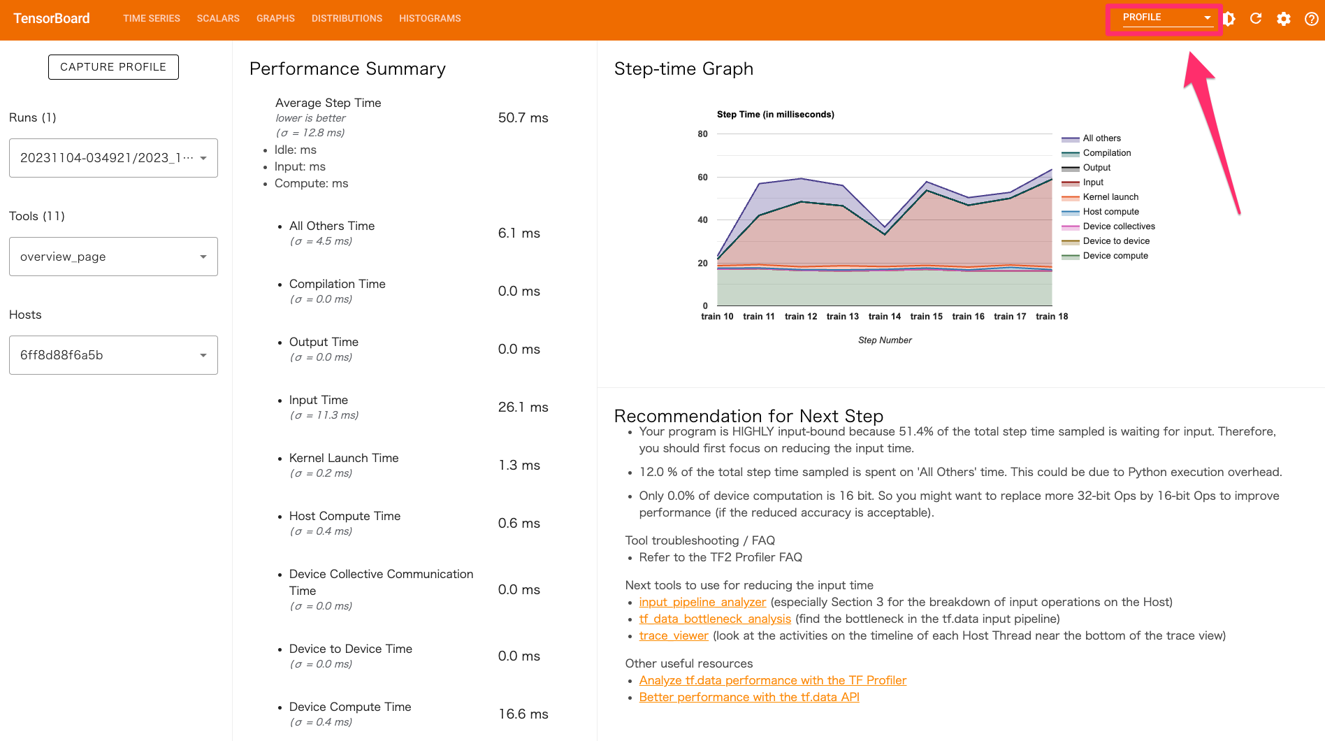 TensorFlow Profilerで機械学習アプリケーションをプロファイリングしパフォーマンス改善のヒントをもらってみた | DevelopersIO
