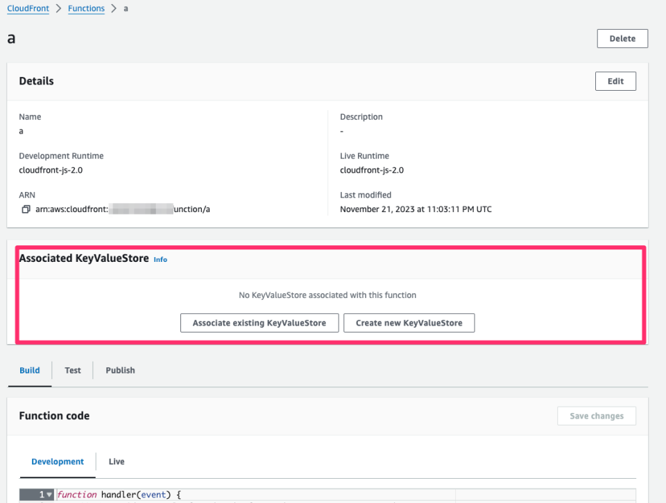 CloudFront KeyValueStoreがリリース。CloudFront Functionsからキーバリューストアを利用可能に！ | DevelopersIO