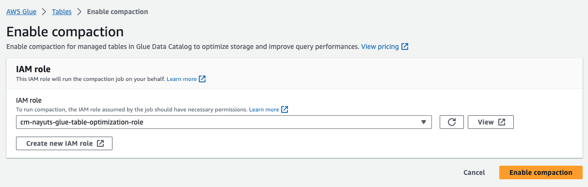 AWS GlueのIcebergテーブルに対して自動的にコンパクションを実行する機能を使ってみた | DevelopersIO