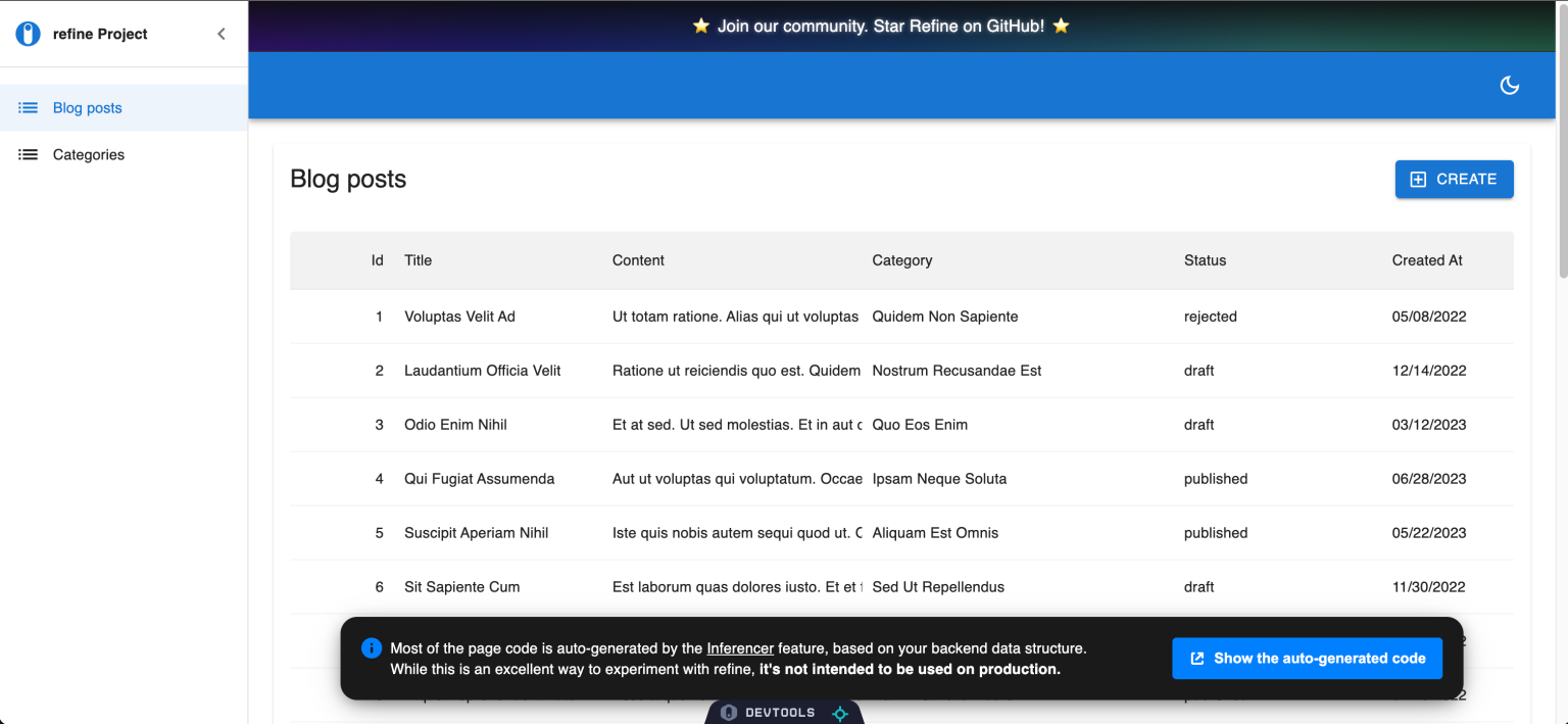 管理画面を作るフレームワークrefineを使って、Next.jsで管理画面を作ってみた | DevelopersIO