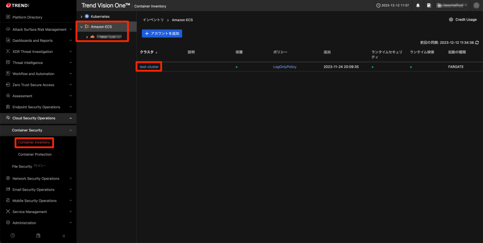 Trend Vision One Container SecurityをECS Fargate環境に導入してみた | DevelopersIO