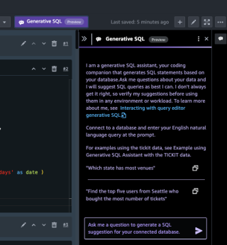 プレビュー提供中の、Amazon Redshift クエリエディタのAmazon Q generative SQLを試してみた | DevelopersIO