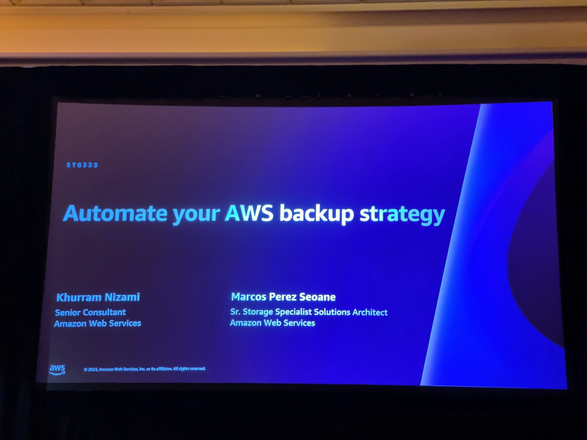 [レポート] AWS Backup ストラテジーを自動化する #STG333 #AWSreInvent | DevelopersIO