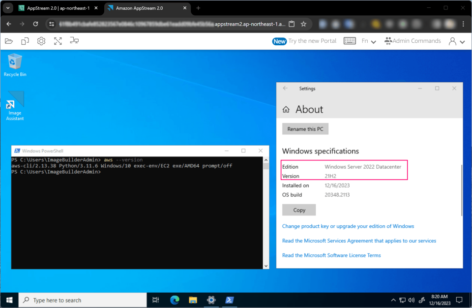 [アップデート] Amazon AppStream 2.0でWindows Server 2022イメージがサポートされました | DevelopersIO