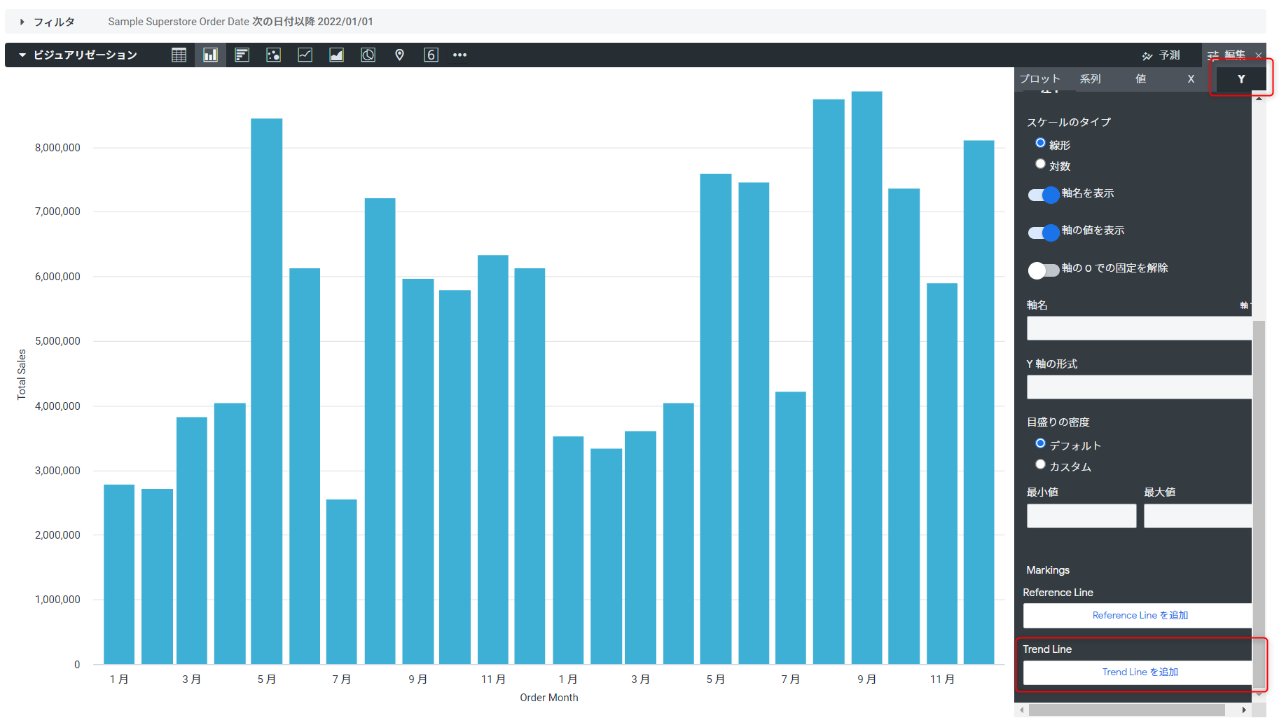 Lookerのビジュアライズ『傾向線（トレンドライン）』を徹底解説する！ #looker | DevelopersIO