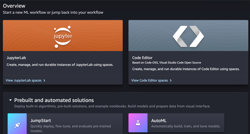 [速報] Sagemaker Studioが大幅改良！ VSCode-OSSのCodeEditorがリリース。Web用IDEも高速に進化 #AWSreinvent | DevelopersIO