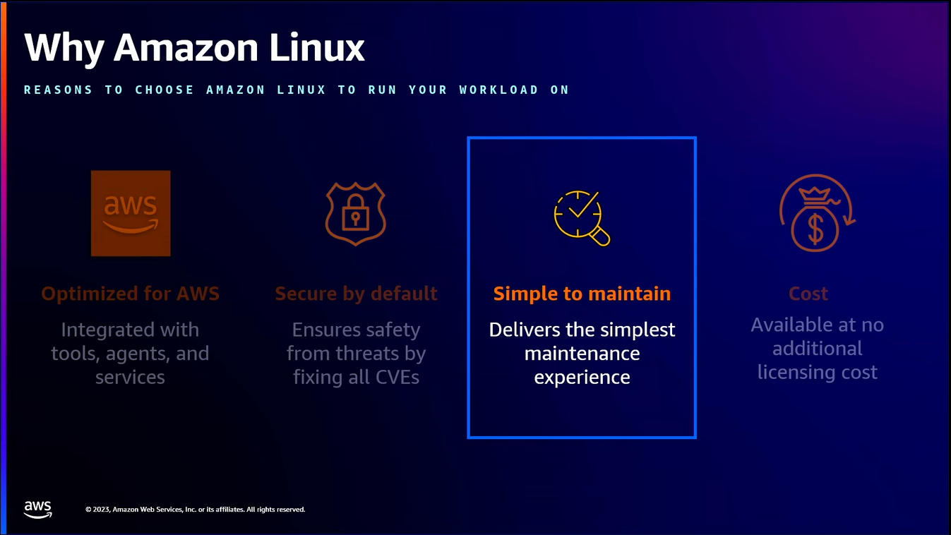 なぜAmazonLinuxを利用すべきなのか #AWSreInvent | DevelopersIO