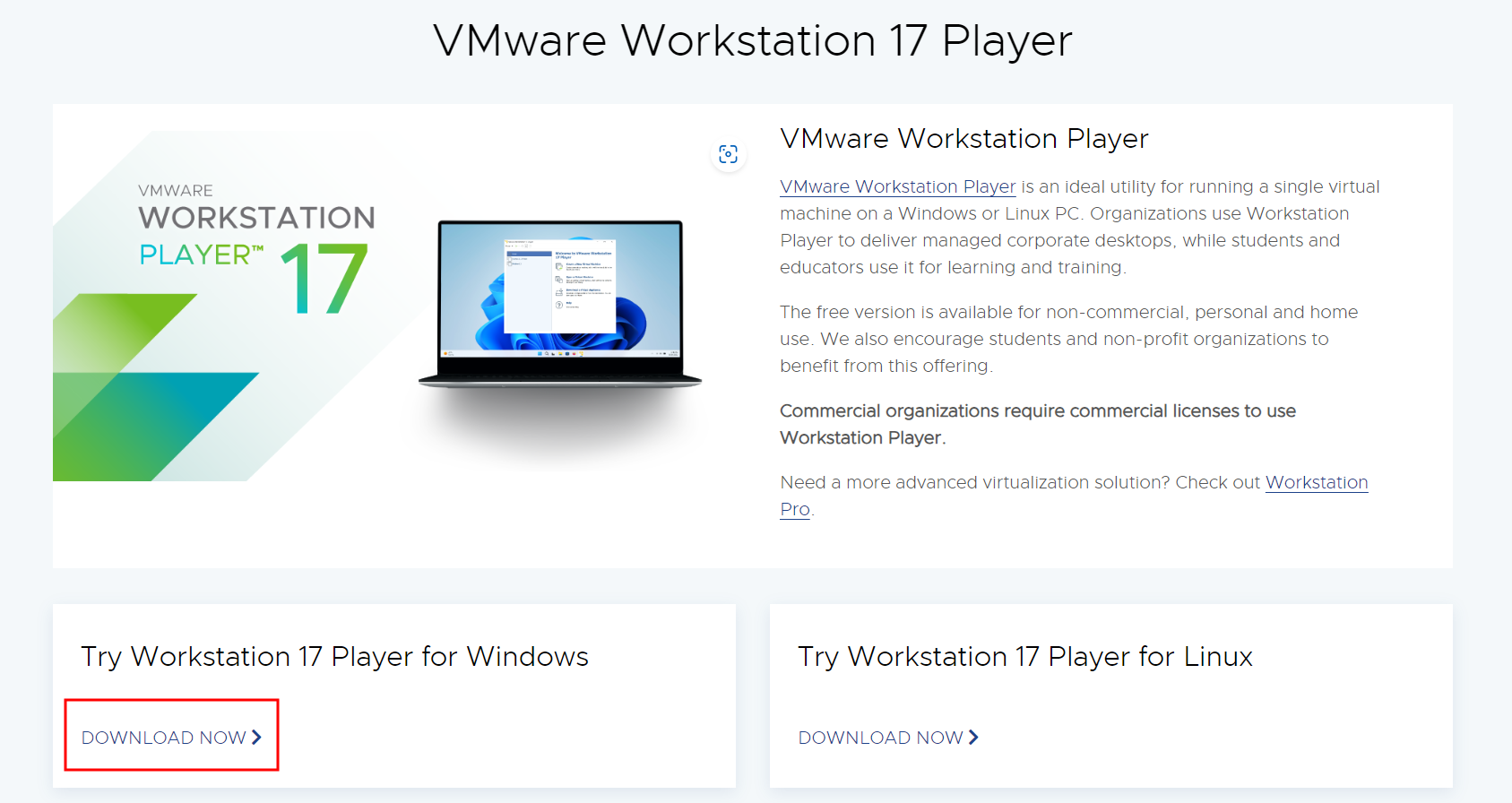 ติดตั้ง VMware Workstation 17 Player ลงบน Windows PC | DevelopersIO