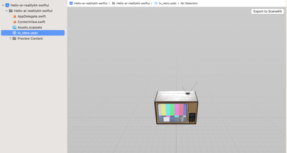 SwiftUI+RealityKit 超初級編 – AR空間にブラウン管テレビを設置する | DevelopersIO