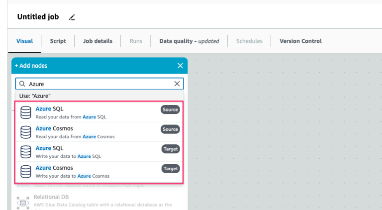 AWS Glue が Azure SQL Database と Azure Cosmos DB への接続をサポートしていたので使ってみた | DevelopersIO