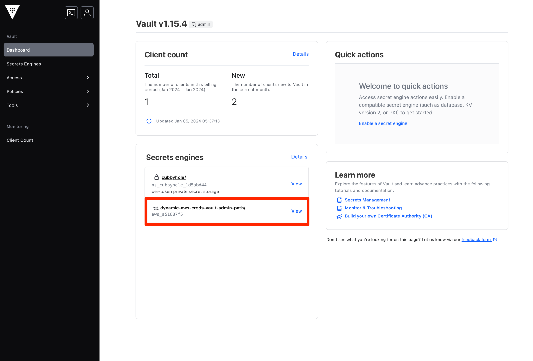 HCP Vaultで一時的なAWSアクセスキーを発行してTerraformを実行してみる | DevelopersIO