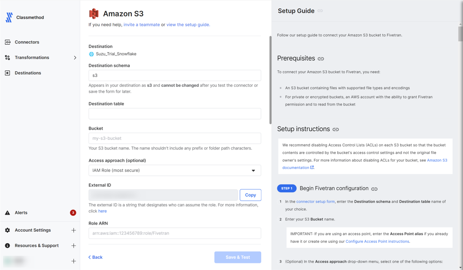 FivetranのAmazon S3のConnectorをIAMロールで接続してみた #Fivetran | DevelopersIO