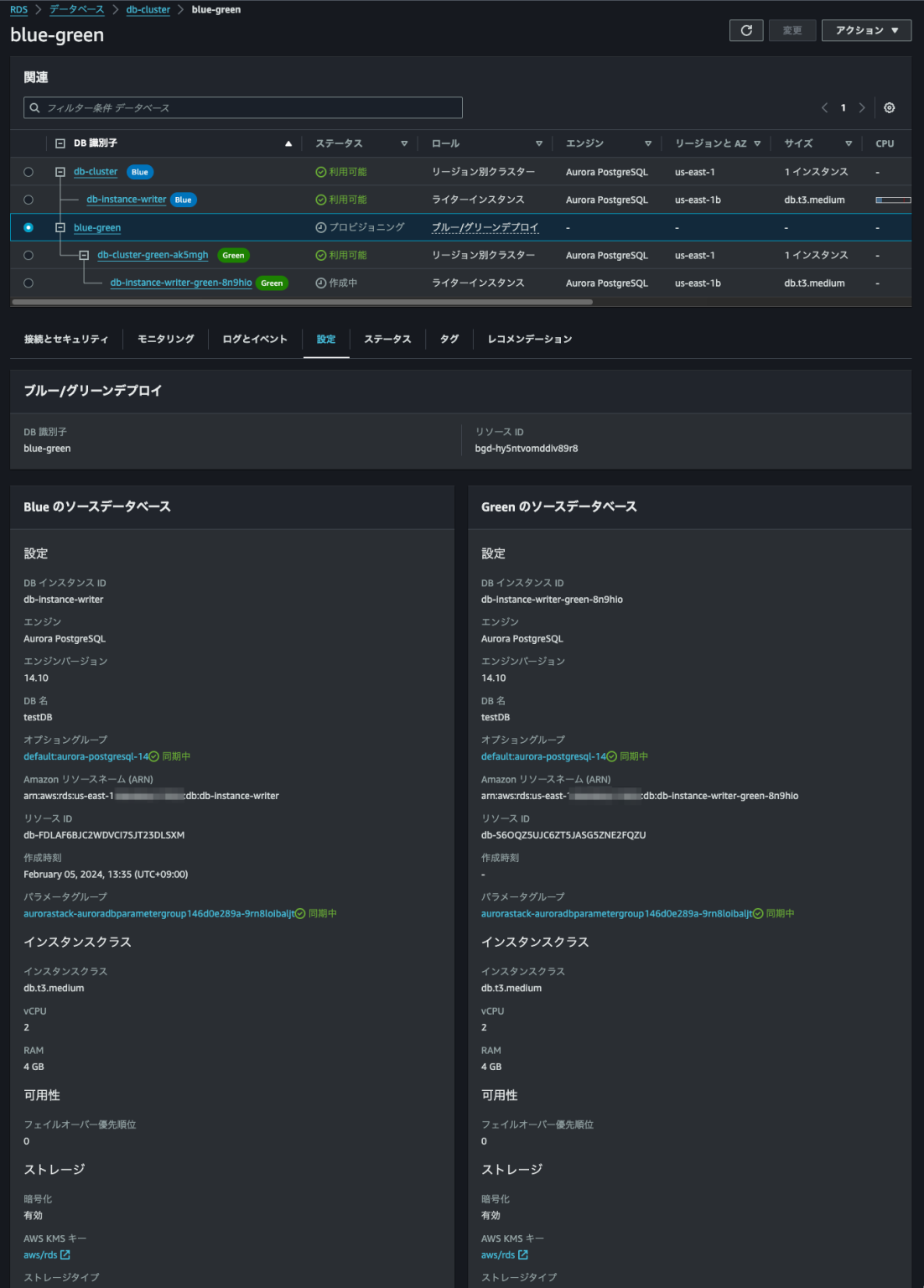 Amazon RDS Blue/Green Deployments で Amazon Aurora PostgreSQL のメジャーバージョン ...