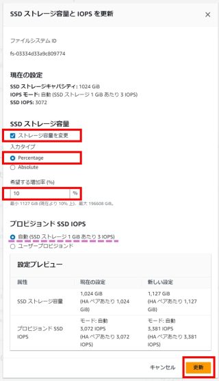 FSx for NetApp ONTAP SSD ストレージ容量の増やし方 | DevelopersIO