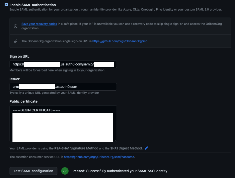 GitHub Enterprise CloudでSAML SSOするときのIdPに「Auth0」を使う場合の手順 | DevelopersIO