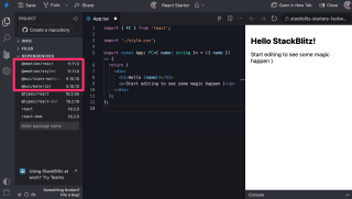 フロントエンドのブログを書くのにStackBlitzが便利そう | DevelopersIO