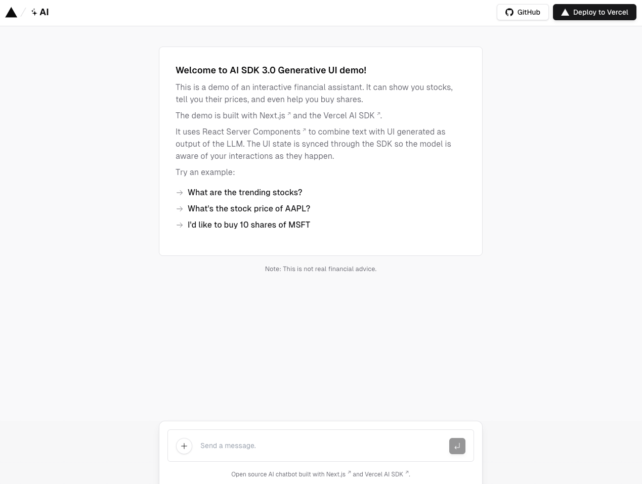 Vercel Ai Sdk 30の新機能「generative Ui」をサンプルコードで試してみた Developersio