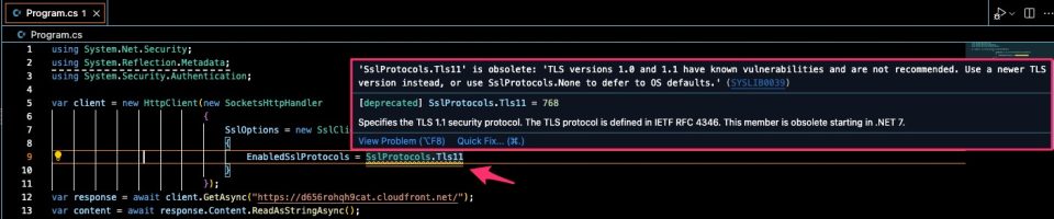 .NET の System.Net.Http.HttpClient で TLS バージョンを指定してみたところ、OS ごとに TLS 1.3 のサポート状況が違った | DevelopersIO