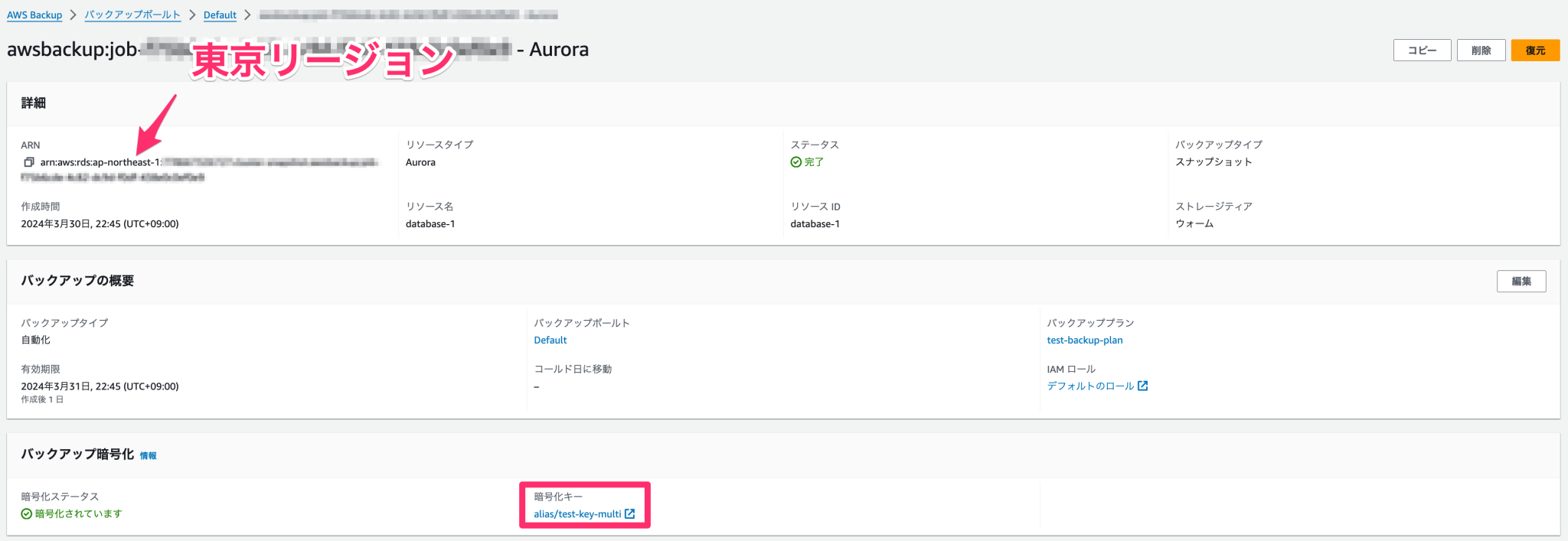 AuroraのスナップショットをAWS Backupにてクロスリージョンにコピーする際に任意のKMSキーを選択する方法 | DevelopersIO