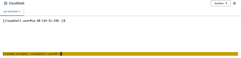 AWS CloudShellをControl-Bできちんと1文字戻るように設定してみた | DevelopersIO