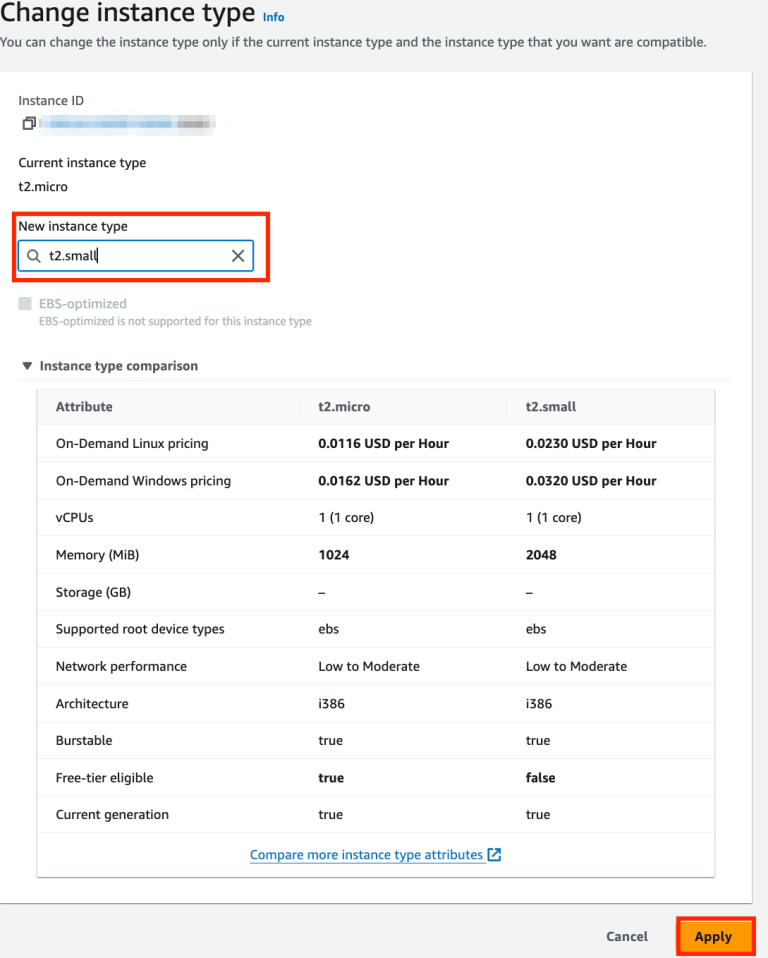 Changing EC2 instance type | DevelopersIO