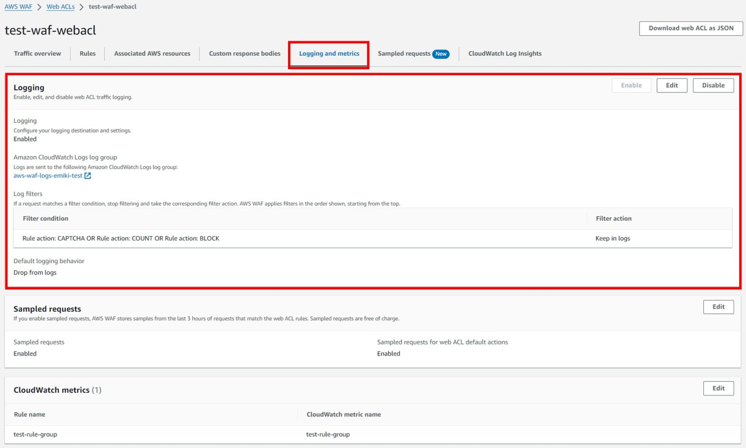 AWS WAF の CAPTCHA を試しつつログを CloudWatch Logs で確認した | DevelopersIO