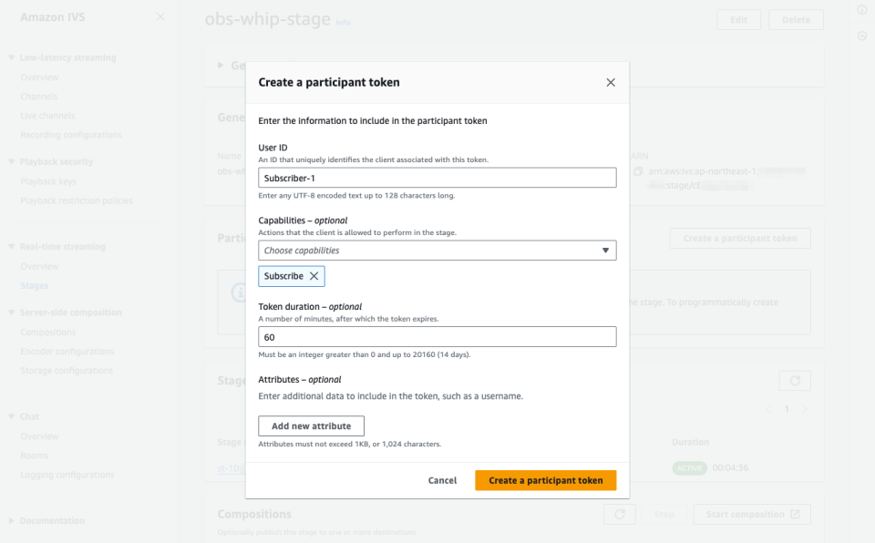 Amazon IVS Real-Time StreamingにOBSからWHIPでストリーミングしてみた！ | DevelopersIO