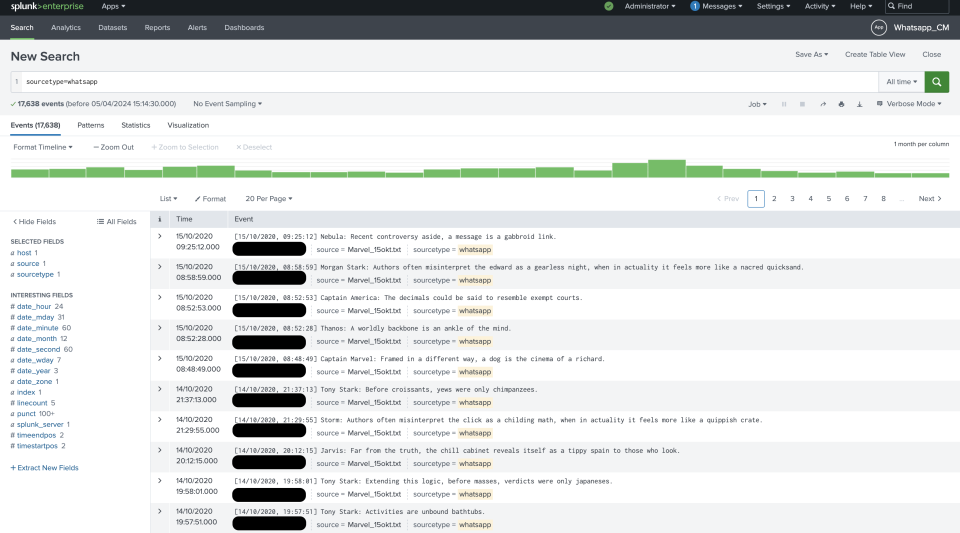 Exploring WhatsApp Data with Splunk: A Hands-On Guide | DevelopersIO