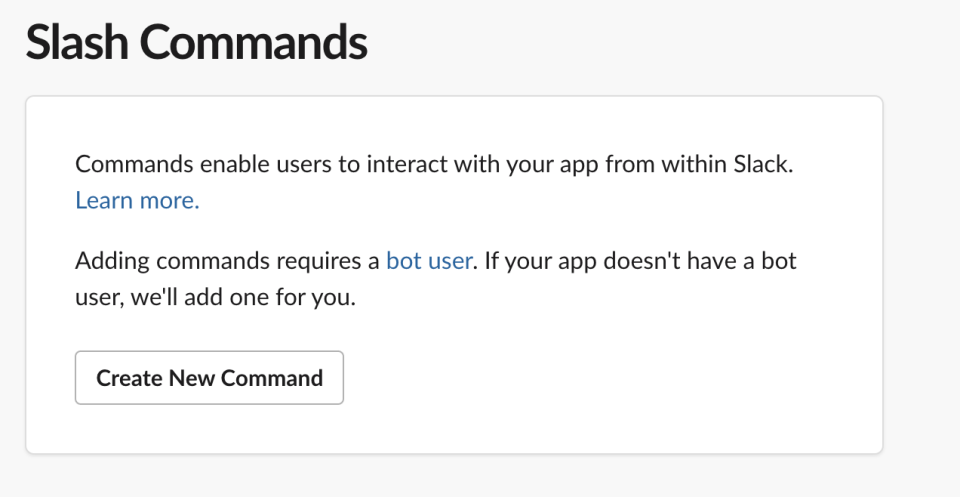 Slackbot slash command and messages with buttons | DevelopersIO