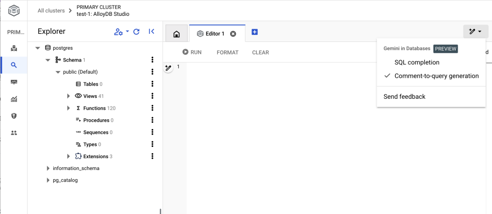 [新機能] Cloud Console 上でクエリを実行でき Gemini での AI サポートもしてくれる AlloyDB Studio が一般提供になりました | DevelopersIO