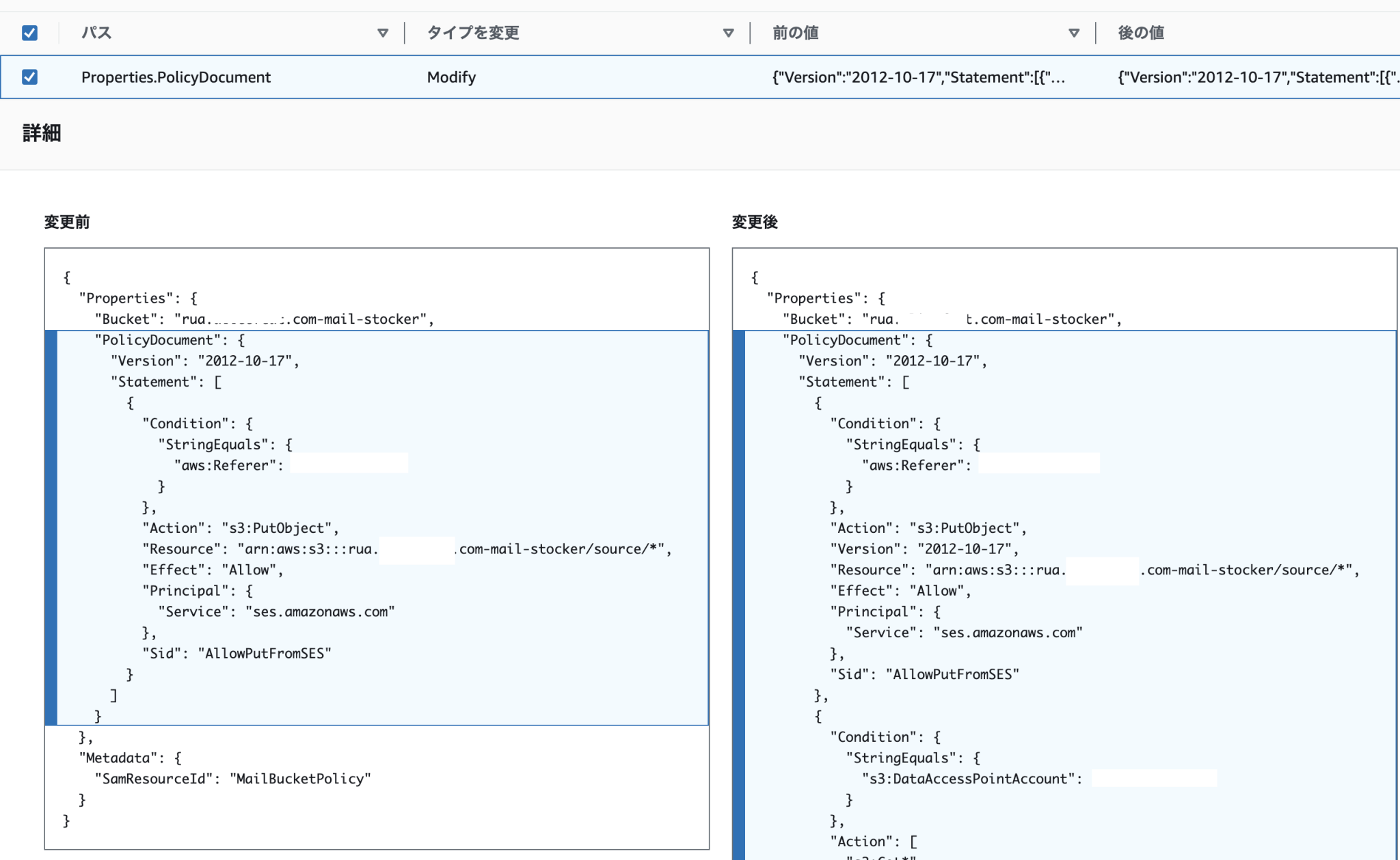 [アップデート]AWS CloudFormationの変更セットの差分がプロパティレベルで確認できるようになりました | DevelopersIO