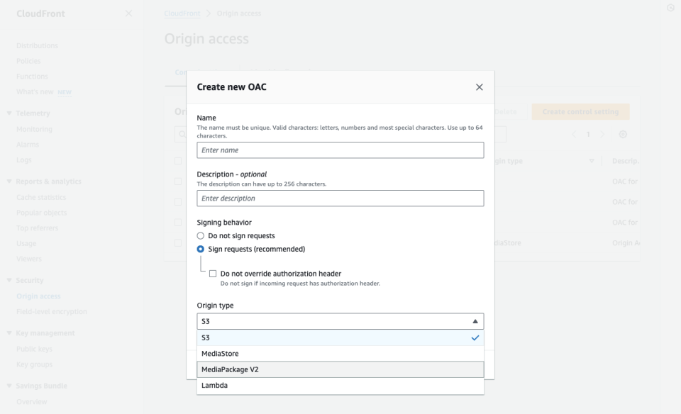[UPDATE] Amazon CloudFrontのOACでAWS Elemental MediaPackage Originをサポートしました！ | DevelopersIO