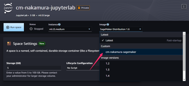 SageMaker StudioのJupyterLab Spaceをカスタムイメージで起動する方法 | DevelopersIO