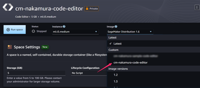 SageMaker StudioのCode Editor Spaceをカスタムイメージで起動する方法 | DevelopersIO