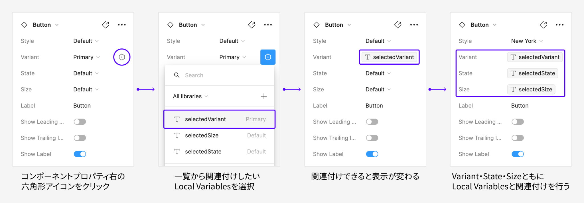 FigmaのLocal Variablesを使ってコンポーネントプロパティを切り替えるプロトタイピングをつくってみた | DevelopersIO